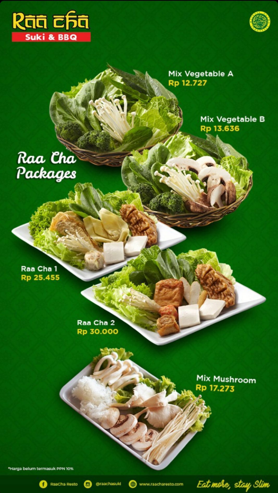 Harga dan Menu Raa Cha Terbaru Lengkap dengan Gambar [UPDATE]