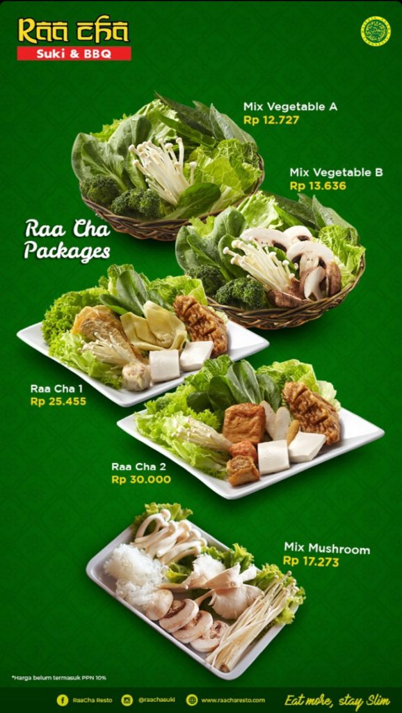 Harga dan Menu Raa Cha Terbaru Lengkap dengan Gambar [UPDATE]