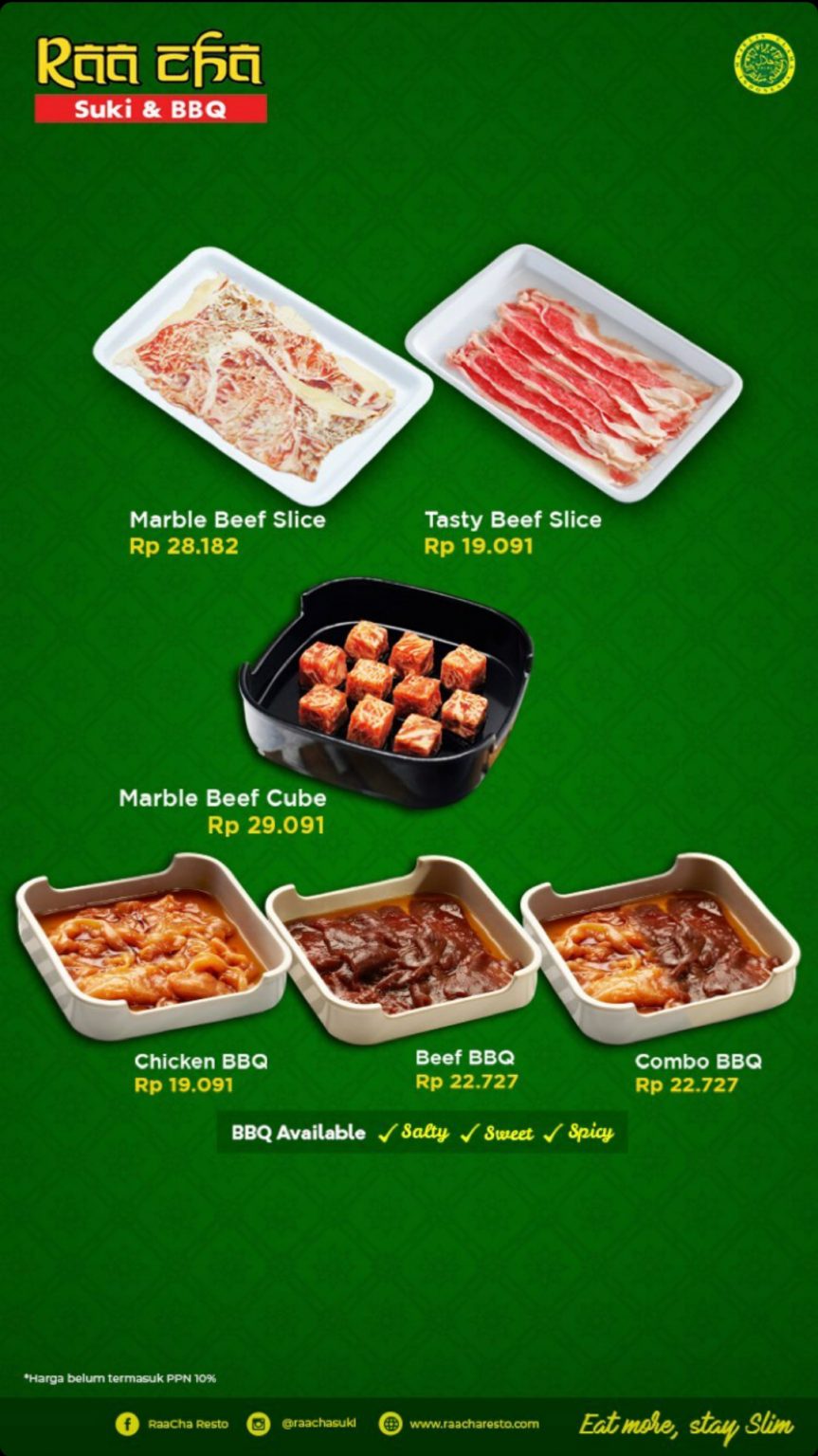 Harga dan Menu Raa Cha Terbaru Lengkap dengan Gambar [UPDATE]